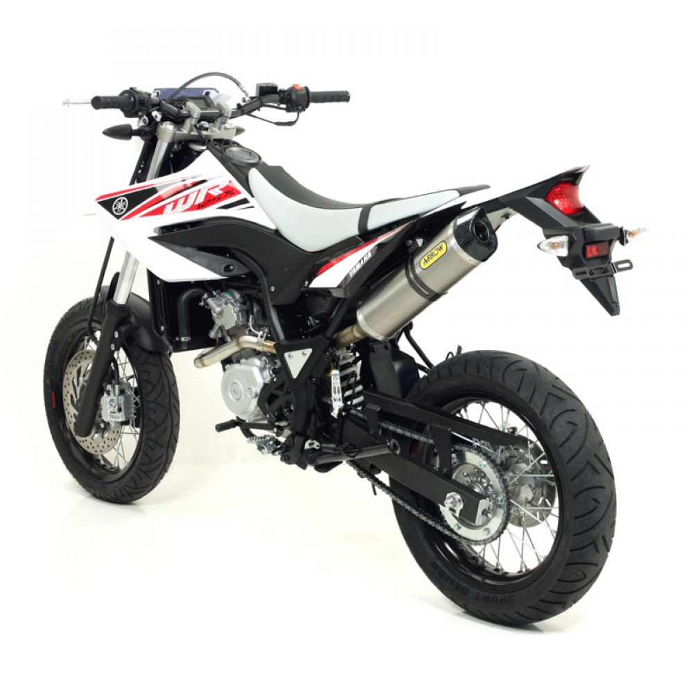 Yamaha WR125R | WR125X 09-16 Full ARROW Exhaust System with Aluminium ...