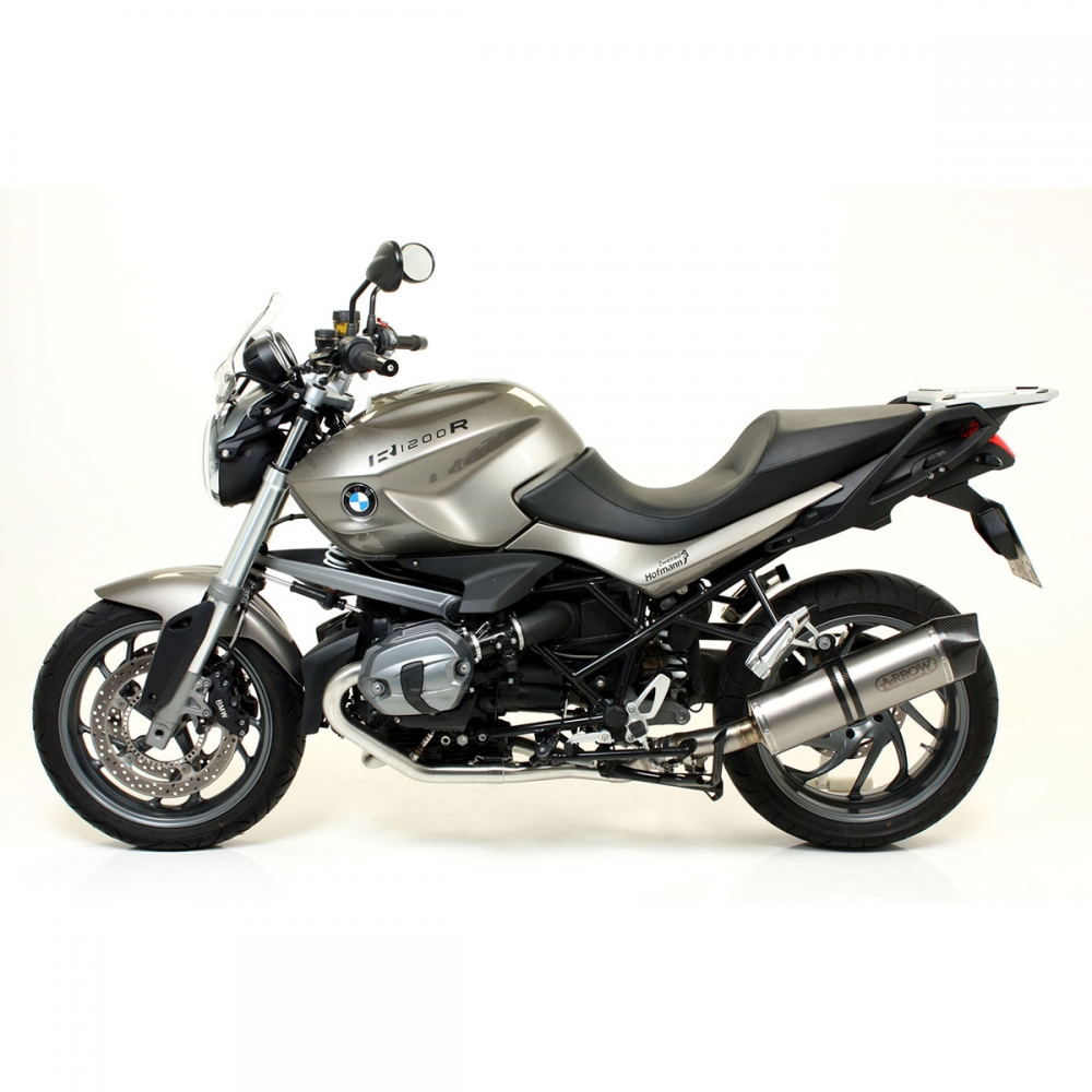 BMW R1200 R 2011-2014 ARROW Full Exhaust with Dark Line Aluminium ...