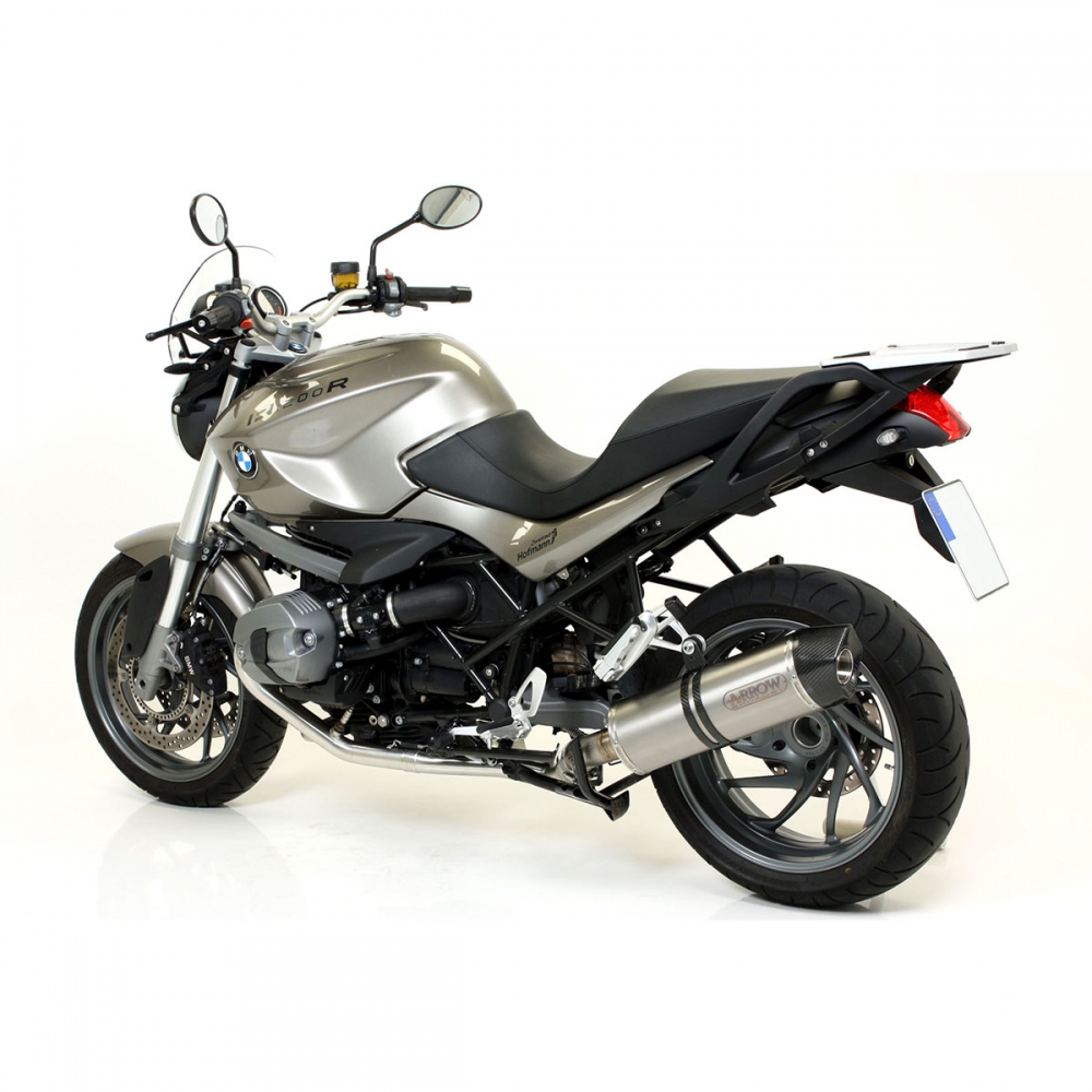 BMW R1200 R 2011-2014 ARROW Full Exhaust with Dark Line Aluminium ...