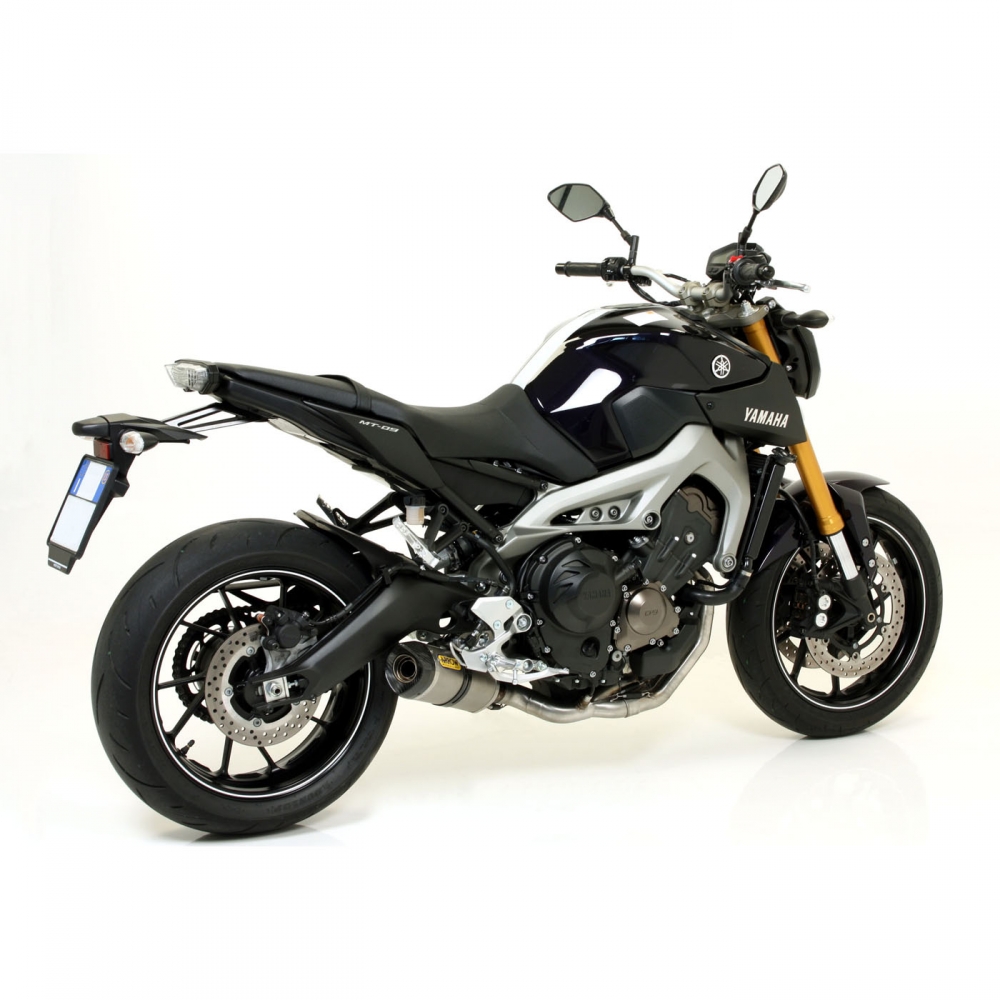 Yamaha MT-09 2013-2019 Full ARROW Exhaust system Titanium / Carbon ...