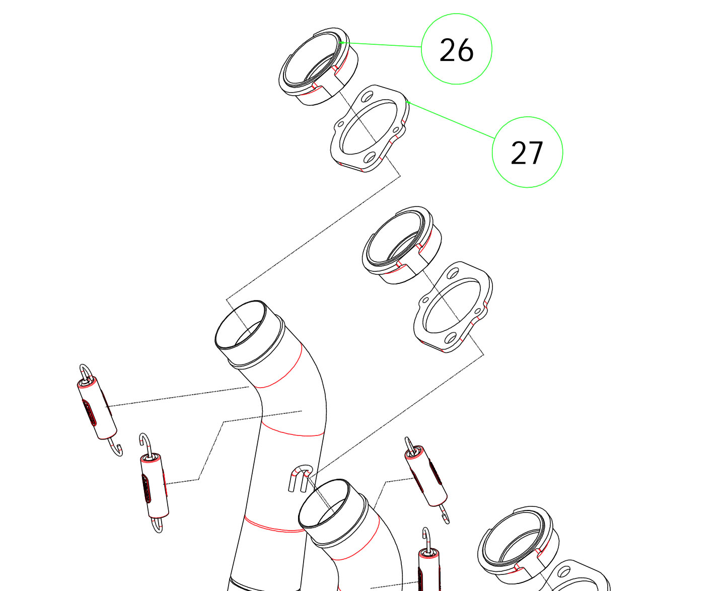 ARROW Exhaust Flange - Genuine ARROW Exhaust Spare Parts ...