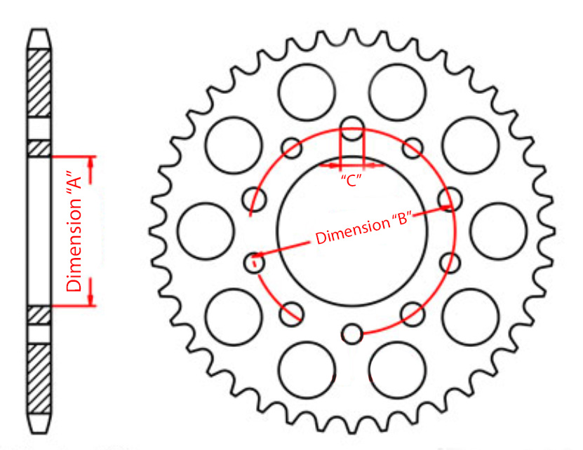 Bike Sprocket Drawing