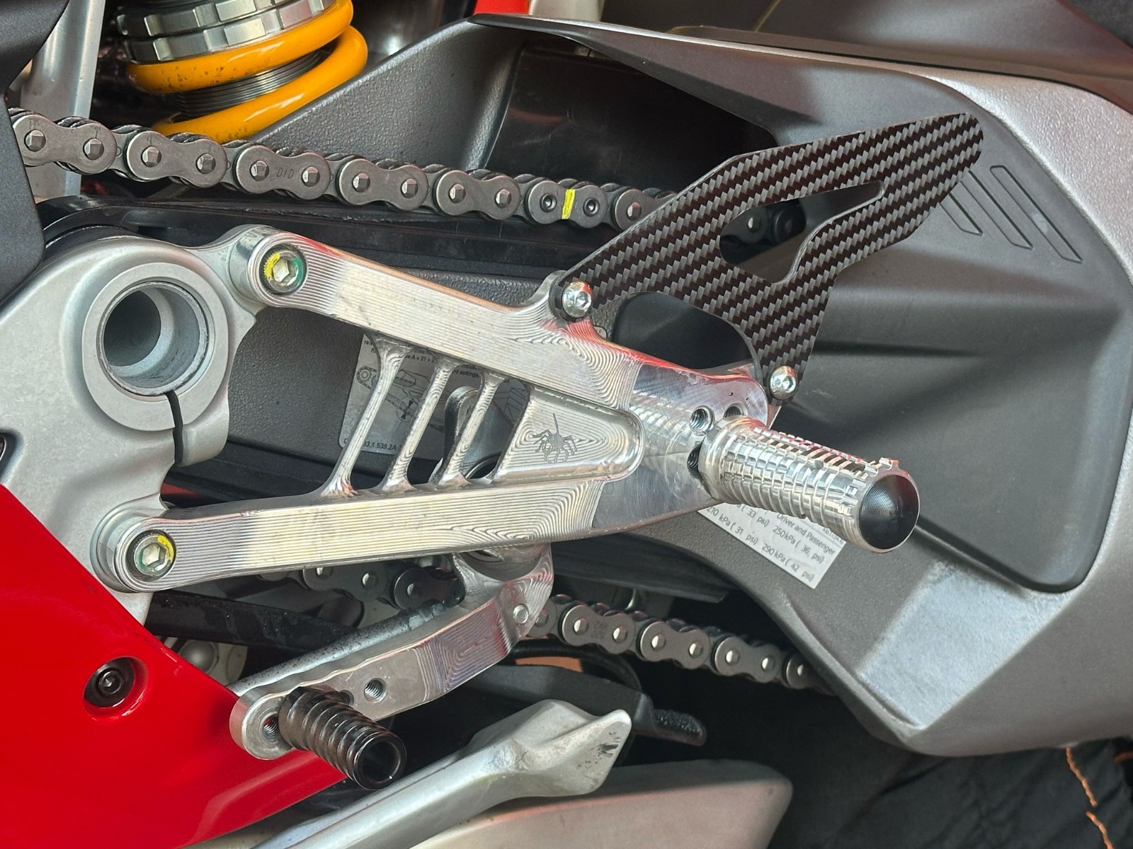 SPIDER Rearsets DUCATI V4 V4S PANIGALE 2025 - FREE UK DELIVERY ...