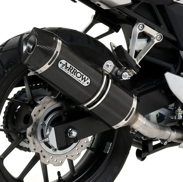 Honda CB500X 2015-2016 ARROW Exhaust with All Carbon silencer - FREE UK ...