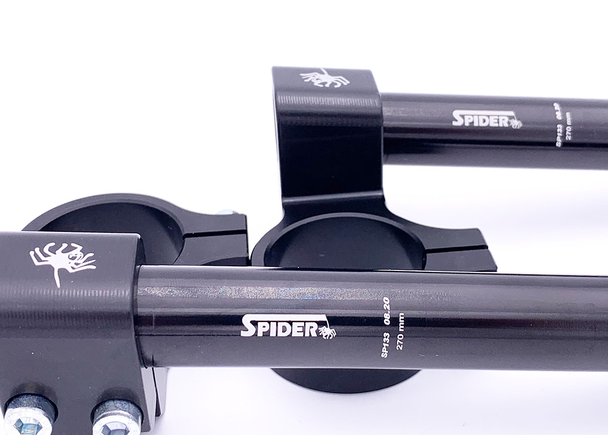 SPIDER CLIP ON HANDLEBARS Yamaha YZF-R3 2015-2018 42mm Offset | ø50mm ...