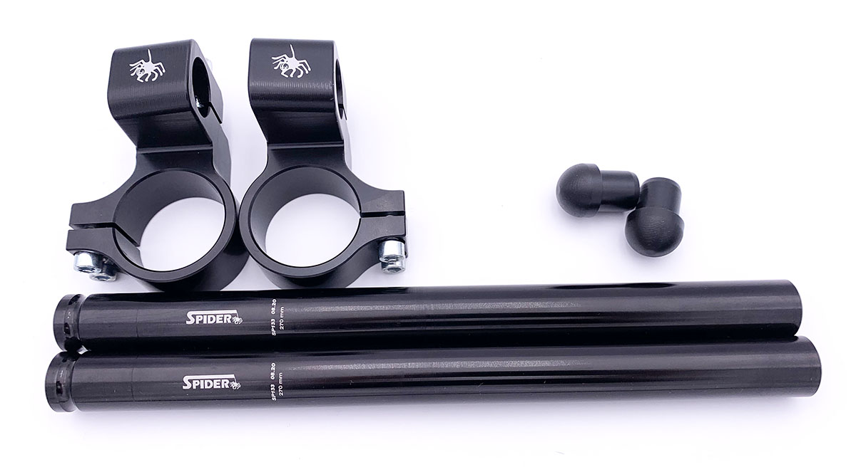 SPIDER CLIP ON HANDLEBARS Yamaha YZF-R3 2015-2018 42mm Offset | ø50mm ...