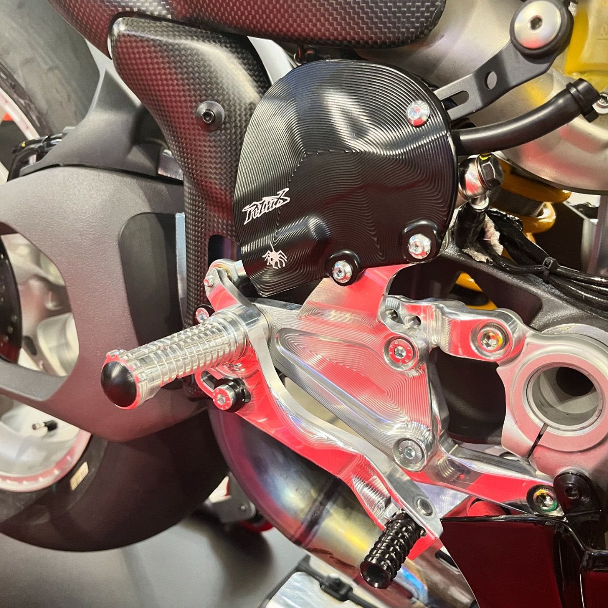 SPIDER Rearsets DUCATI V4 V4S PANIGALE SBK 2025 - w/o Rear Brake - FREE ...